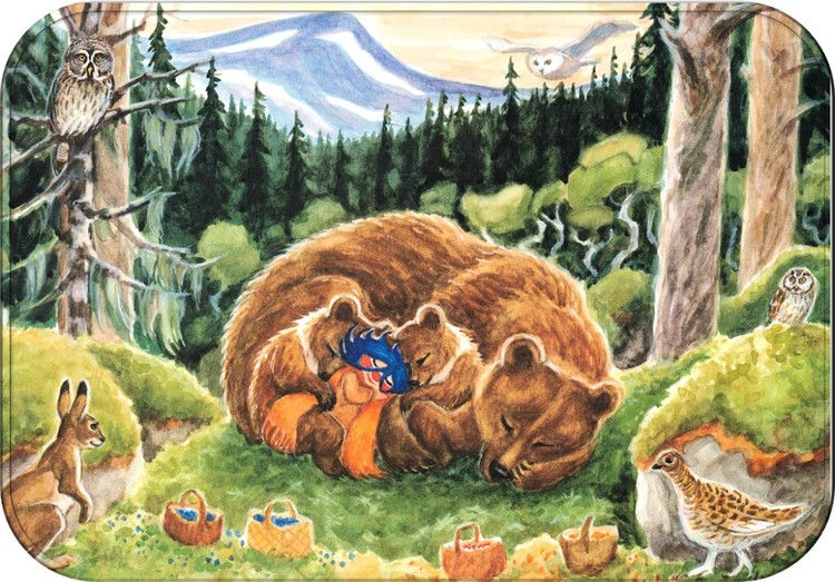 Bricka - Plupp i blåbärsskogen - Lilla Lager