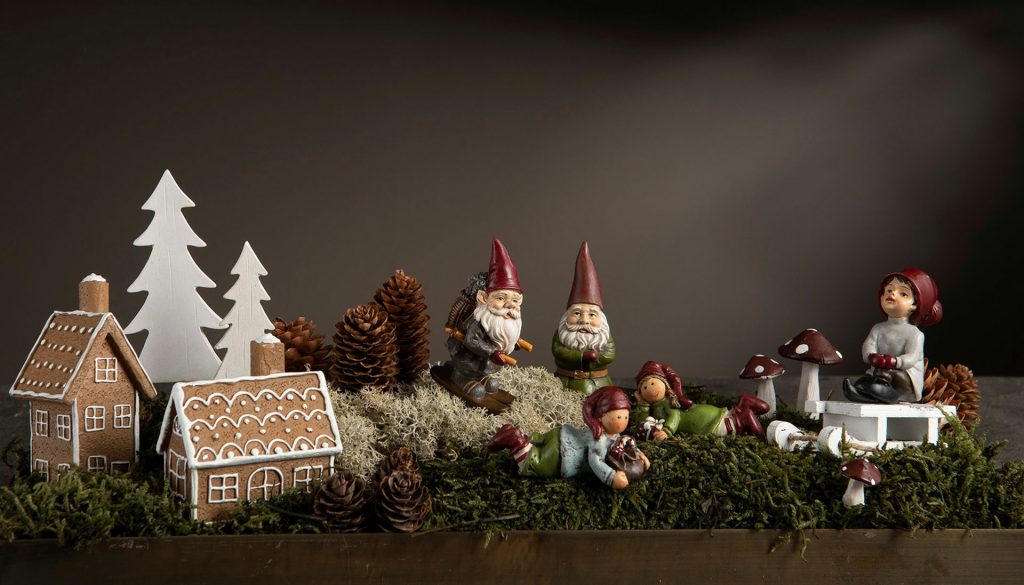 Blomstick hustomte vätte 2-pack - Lilla Lager