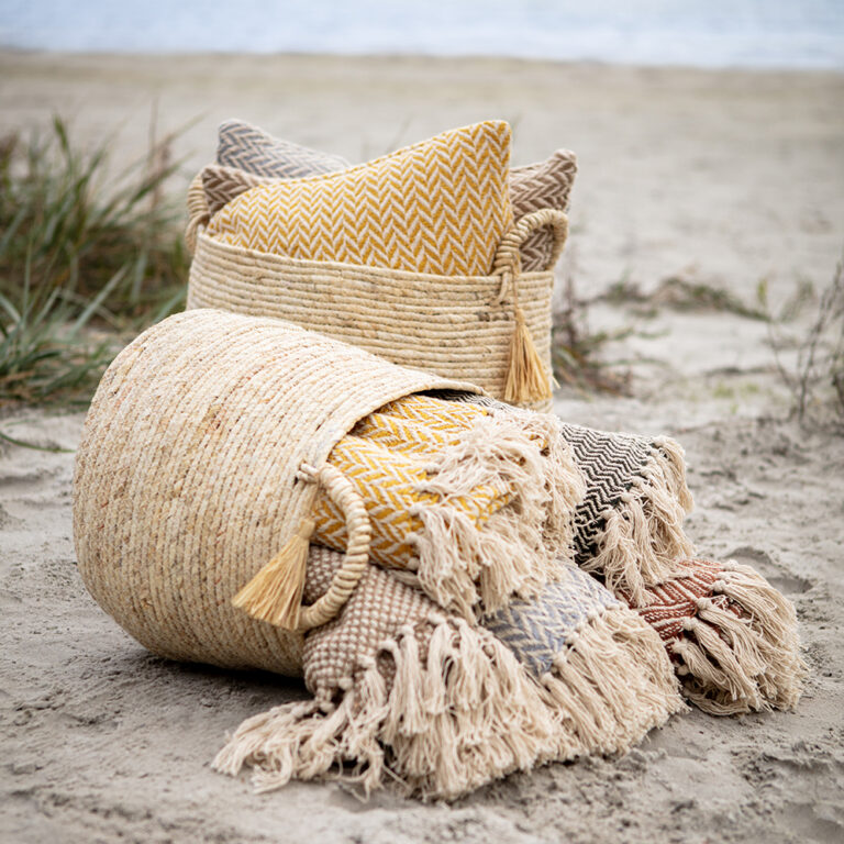 Rund korg natur 3-pack - Lilla Lager