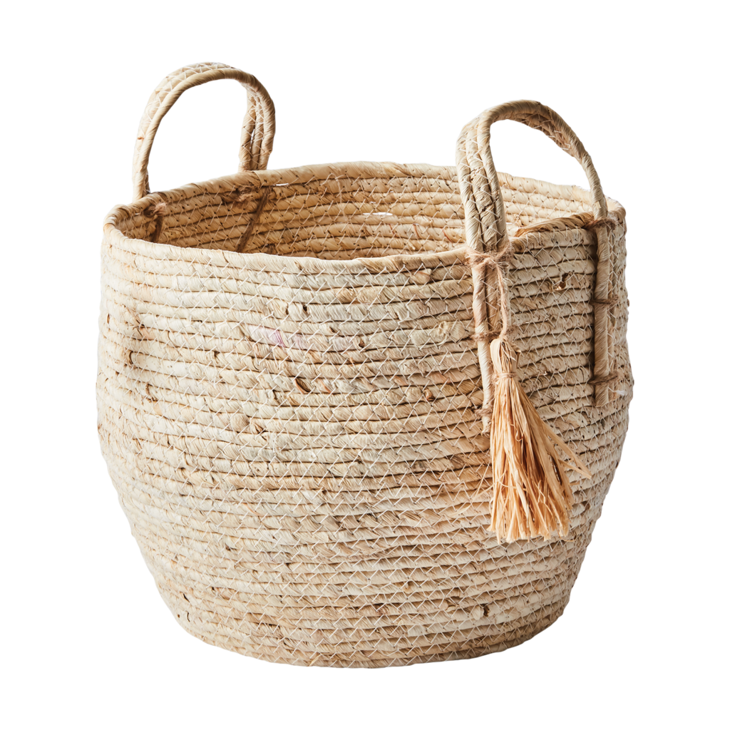 Rund korg natur 3-pack - Lilla Lager