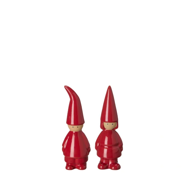 Tomtenissar juldekoration Röd 11 cm 2-pack - Lilla Lager
